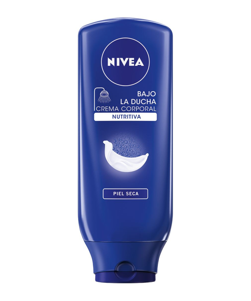 Crema Corporal Nivea Bajo La Ducha Milk Nutritiva X 250 Ml