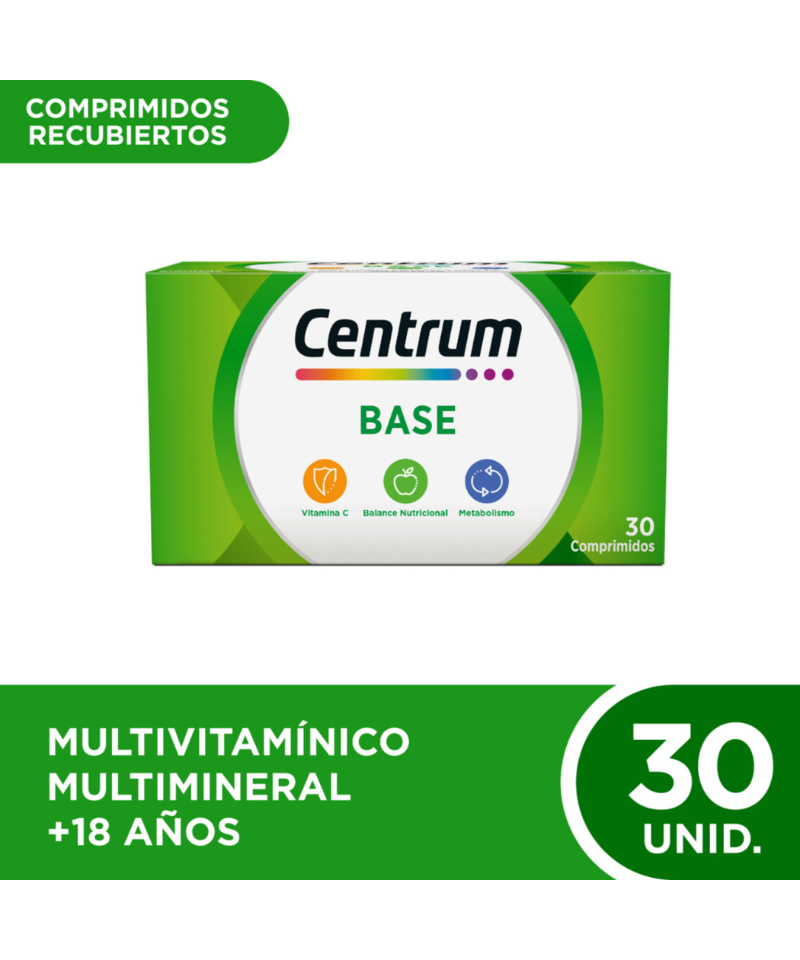 Suplemento Centrum Base Multivitaminico X 30 Caps