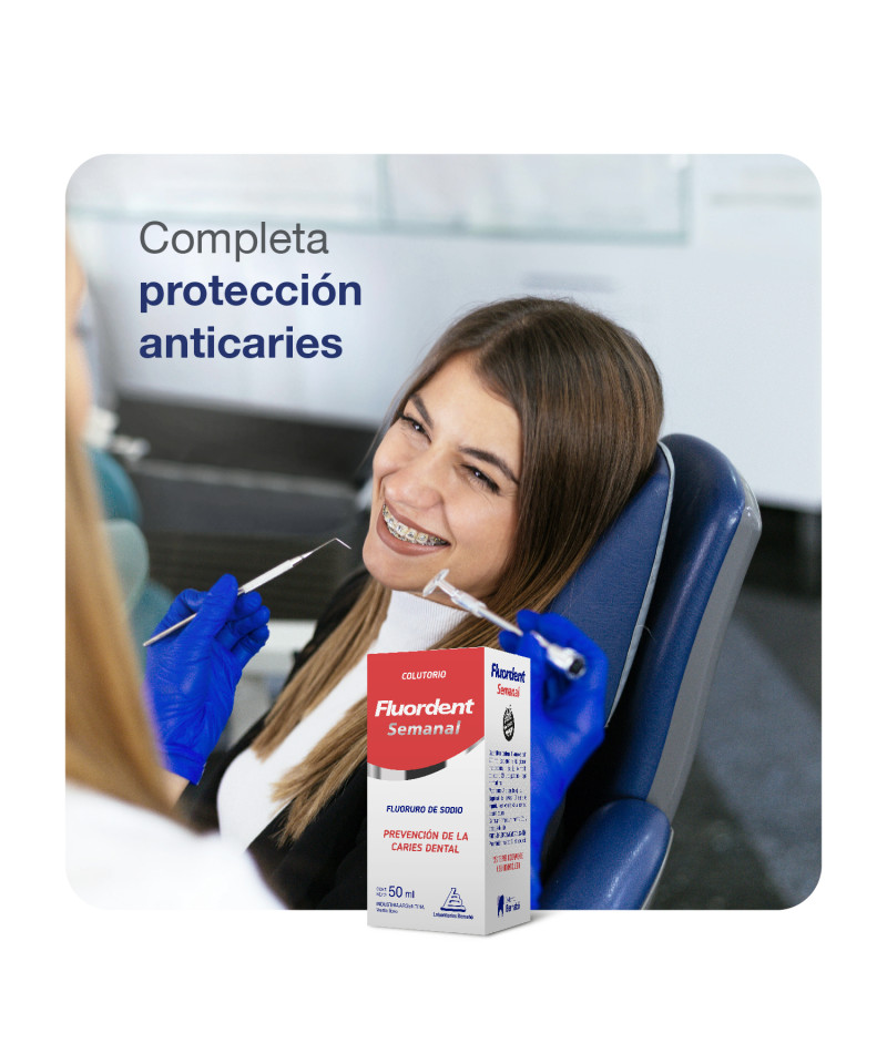 Fluordent Semanal Enjuague Bucal Anticaries X 50 Ml